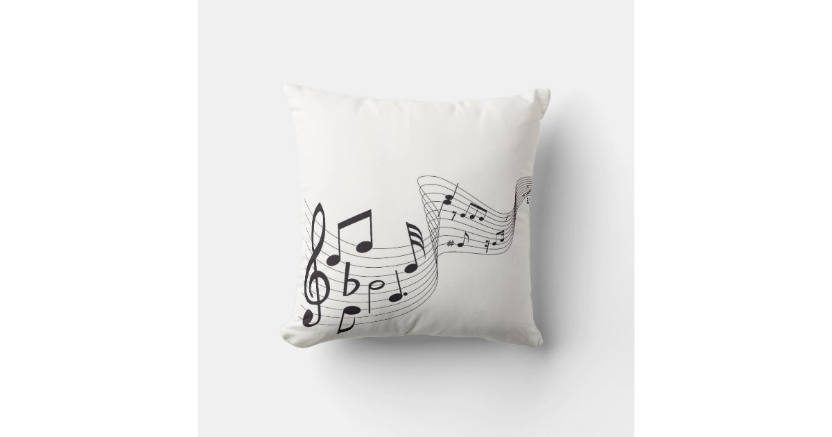 Musical Note Throw Pillow | Zazzle