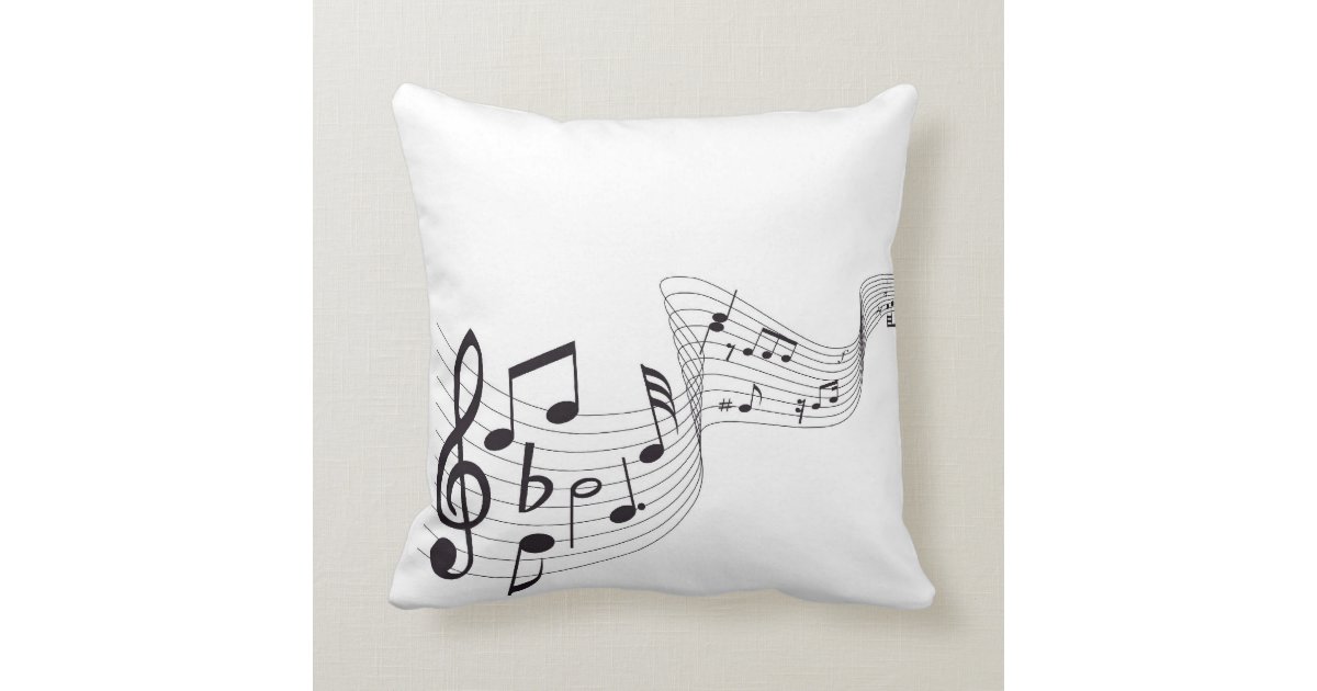 Musical Note Throw Pillow | Zazzle.com