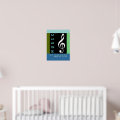 musical note, treble clef, music inspired poster | Zazzle