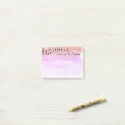 Musical notepad watercolor | Zazzle