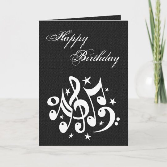 Musical Notes Birthday Card | Zazzle.com