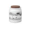 Musical Notes Candy Jar | Zazzle