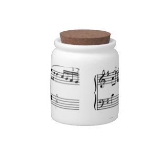 musical notes candy jar | Zazzle