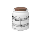 musical notes candy jar | Zazzle