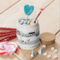 Musical Notes Candy Jar | Zazzle
