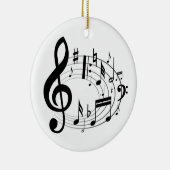 Musical Notes Ceramic Ornament | Zazzle