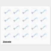 Musical notes classic round sticker | Zazzle