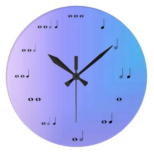 Musical Notes Clock | Zazzle