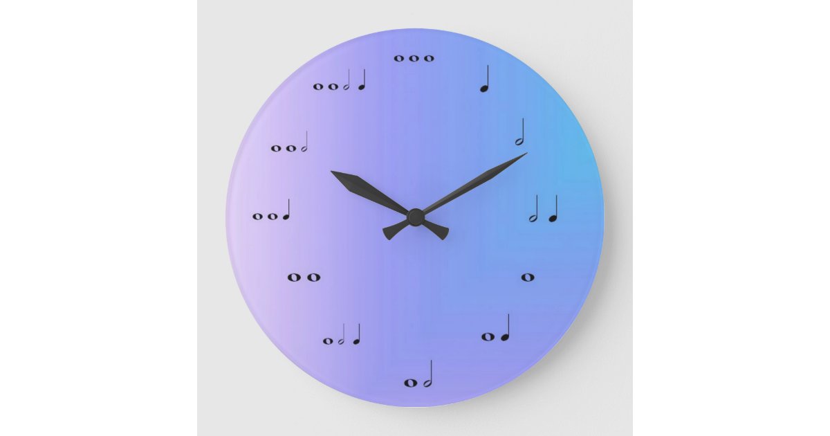 Musical Notes Clock | Zazzle