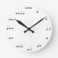 Musical notes clock | Zazzle