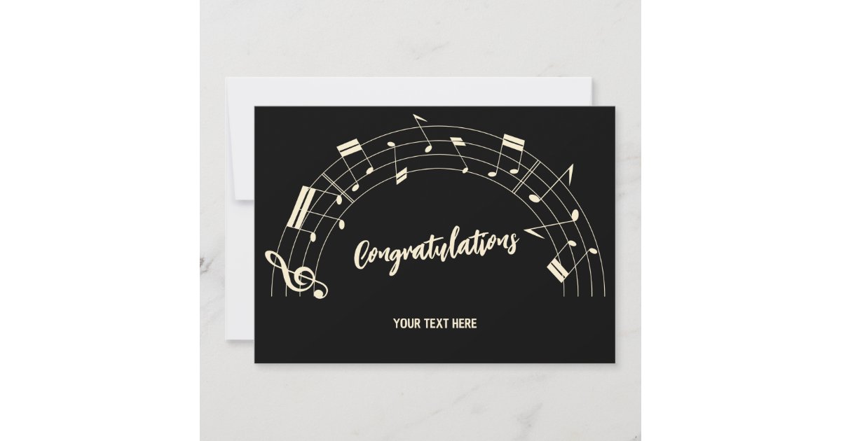 Musical notes congratulations | Zazzle