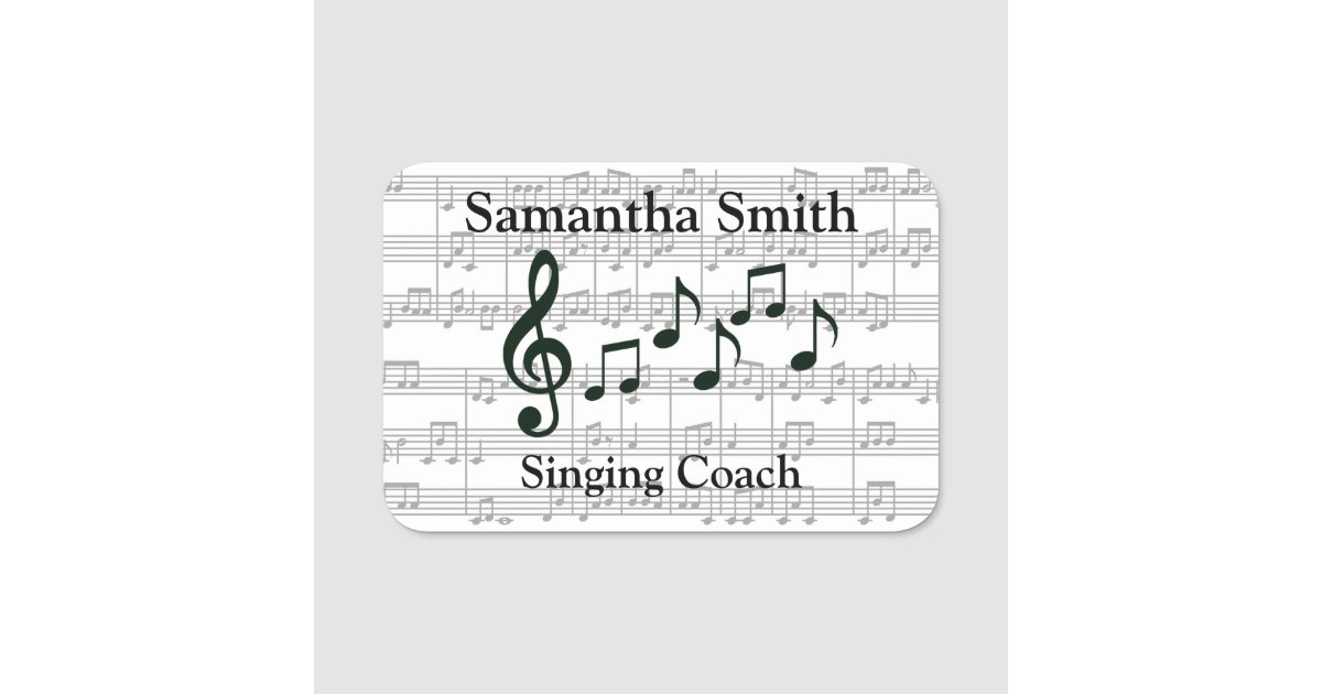 Musical Notes Design Name Tag | Zazzle