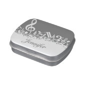 Musical Notes Dinner Mint Favor Box Jelly Belly Candy Tin | Zazzle