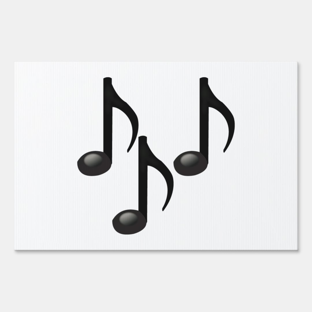 Musical Notes - Emoji Sign | Zazzle