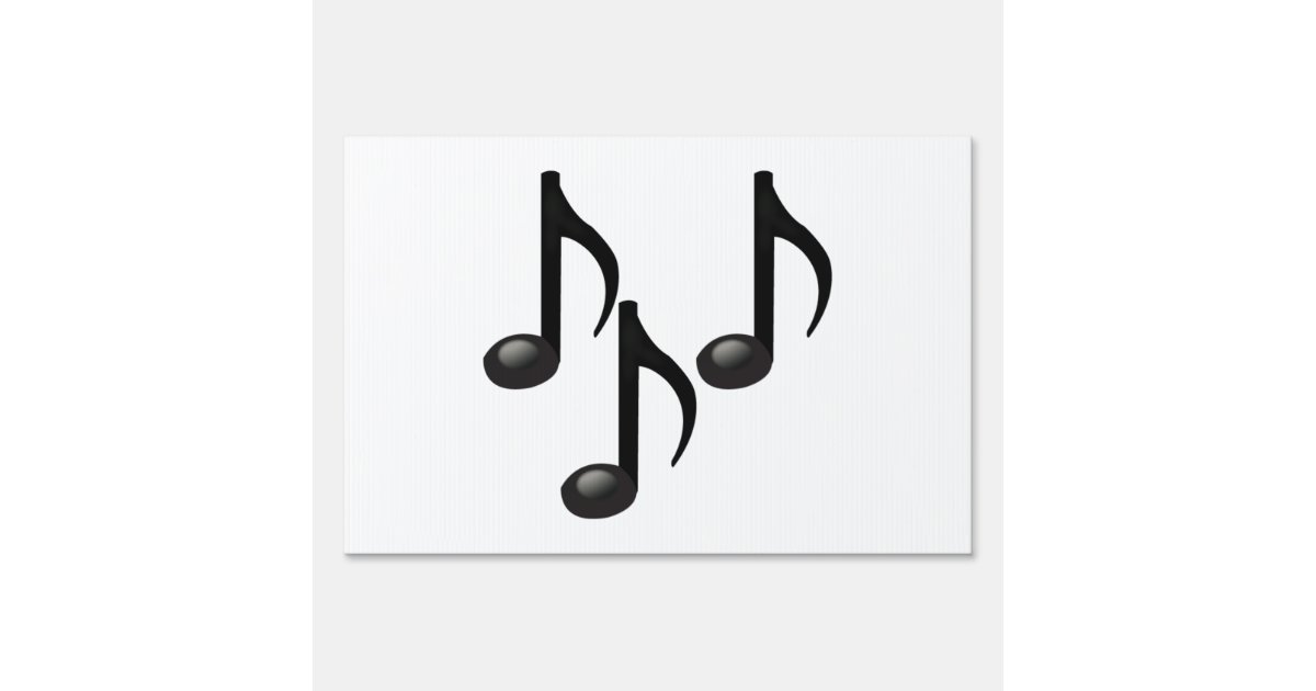 Musical Notes - Emoji Sign | Zazzle