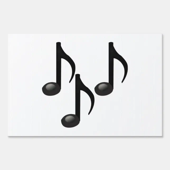 Musical Notes - Emoji Sign | Zazzle