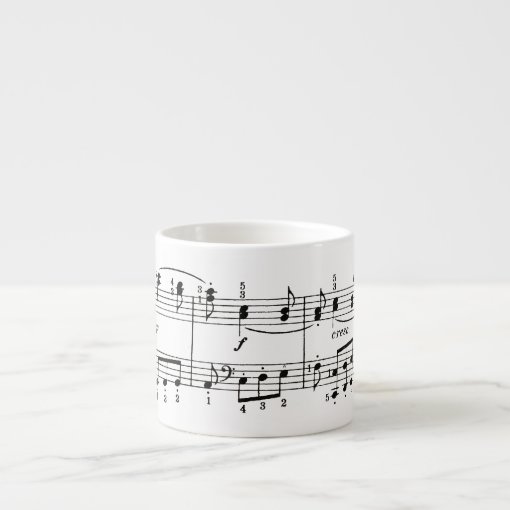 Musical Notes Espresso Mug | Zazzle