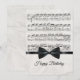 Musical notes Happy Birthday Flat Card | Zazzle
