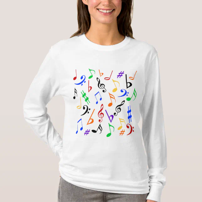 Musical Notes Music Shirt | Zazzle