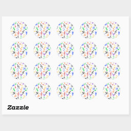Musical Notes Music Stickers - Multi | Zazzle