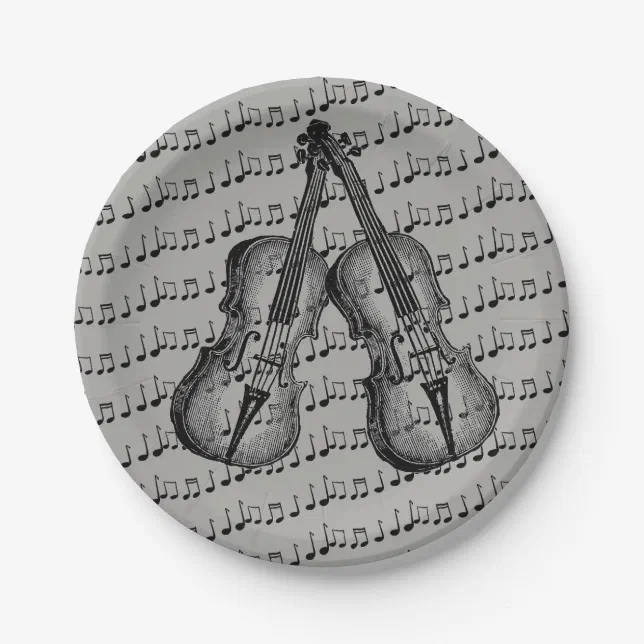 Musical Notes Paper Plates | Zazzle
