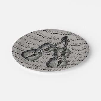 Musical Notes Paper Plates | Zazzle