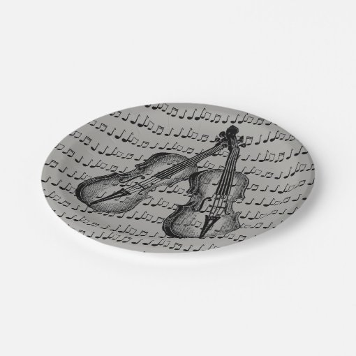 Musical Notes Paper Plates | Zazzle