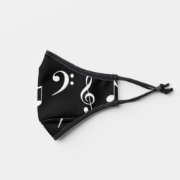 Musical Notes Premium Face Mask | Zazzle