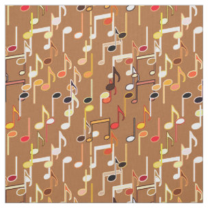 Music notes fabric | Zazzle.com