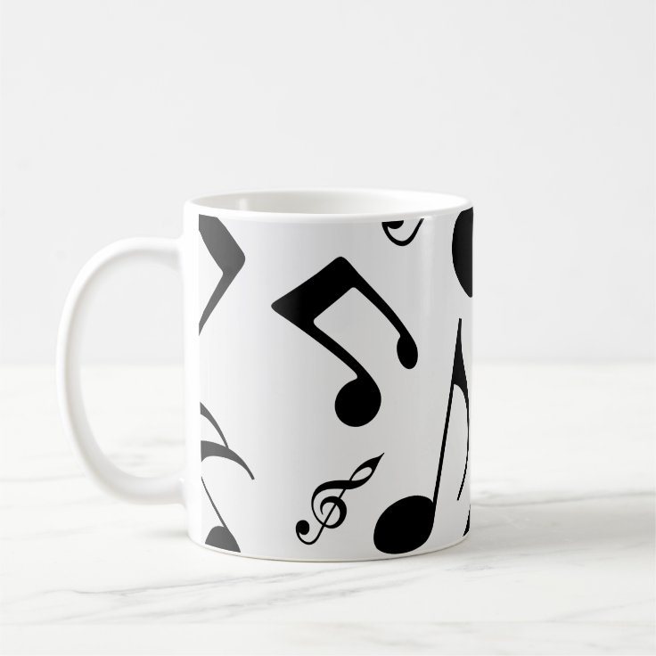 Musical Notes - Sheet Music Design Coffee Mug | Zazzle