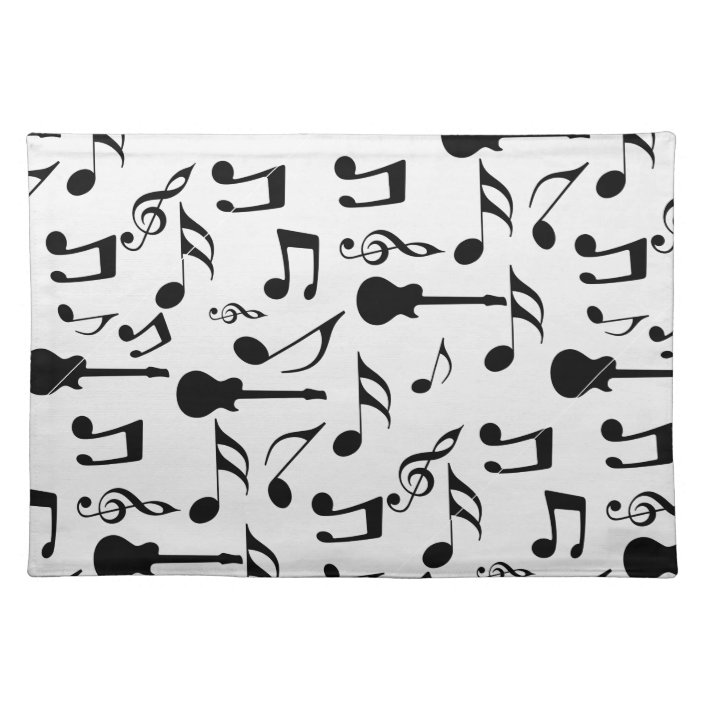 Musical Notes - Sheet Music Design Placemat | Zazzle.com