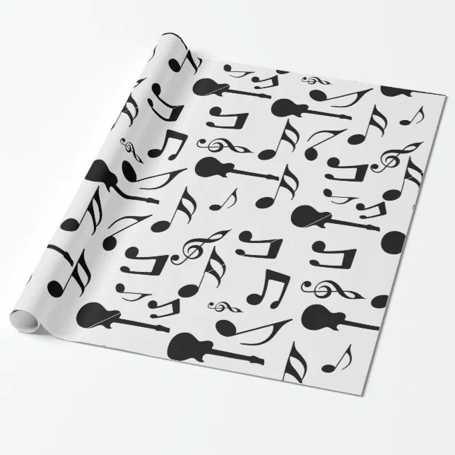 Musical Notes - Sheet Music Design Wrapping Paper | Zazzle