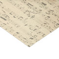 Musical Notes Sheet Music on Tan Decoupage | Zazzle