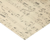 Musical Notes Sheet Music on Tan Decoupage | Zazzle