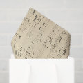 Musical Notes Sheet Music on Tan Decoupage | Zazzle