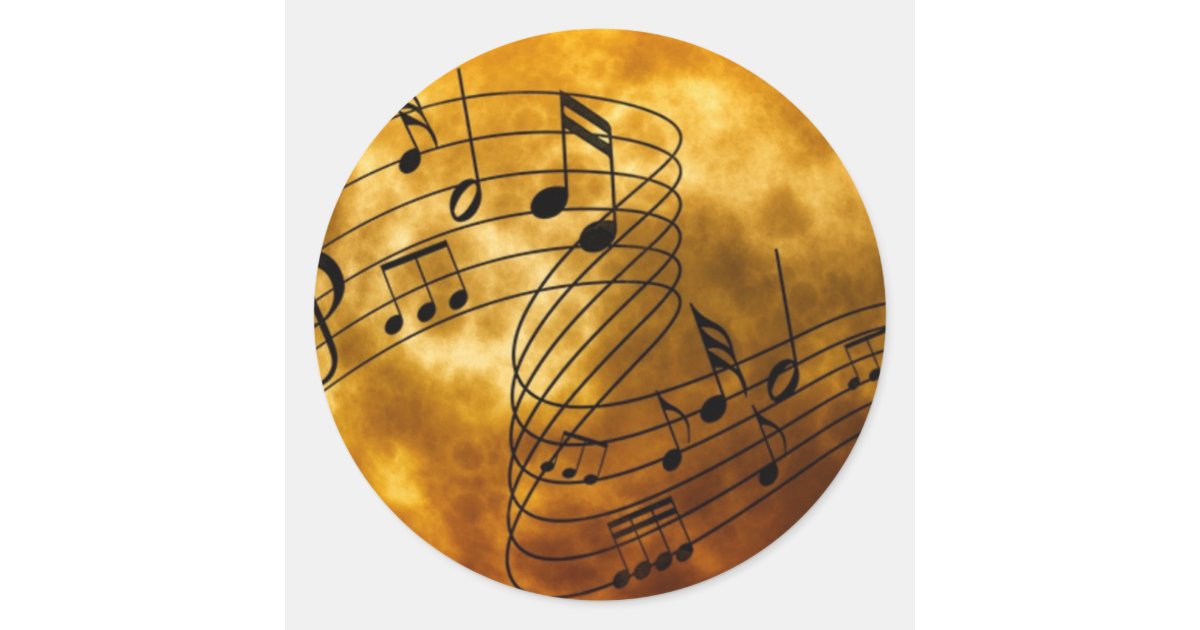 Musical Notes Sticker | Zazzle