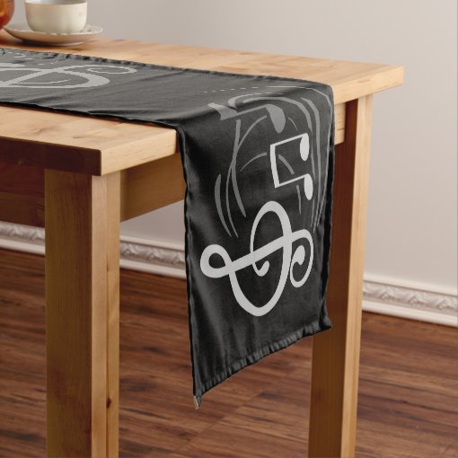 Musical Notes table runner | Zazzle