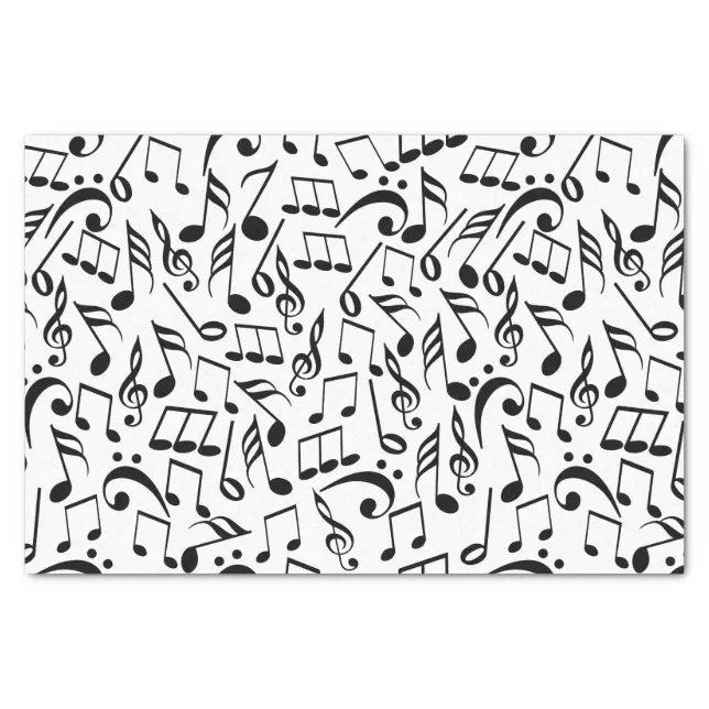 Musical Notes Tissue Paper | Zazzle