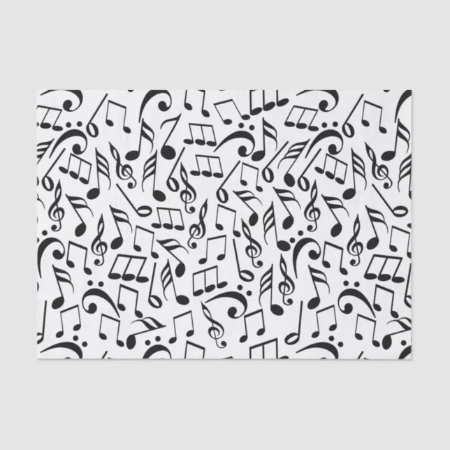 Musical Notes Tissue Paper | Zazzle