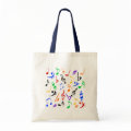 Musical Notes Tote Bag - Multi | Zazzle