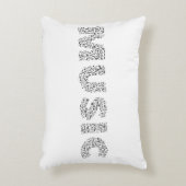 Musical Notes Typography Music Accent Pillow | Zazzle