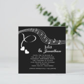 Musical Notes Wedding Invitation | Zazzle