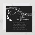 Musical Notes Wedding Invitation | Zazzle