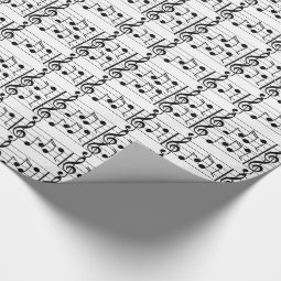 Musical Notes Wrapping Paper | Zazzle