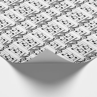 Musical Notes Wrapping Paper | Zazzle