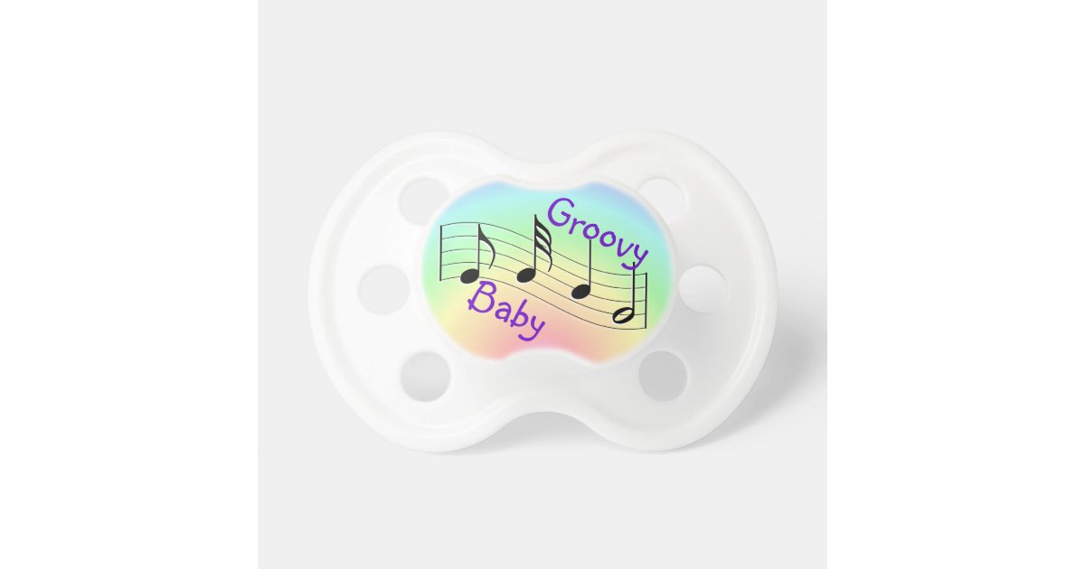 Musical Pastal Baby Binki- personalize Pacifier | Zazzle