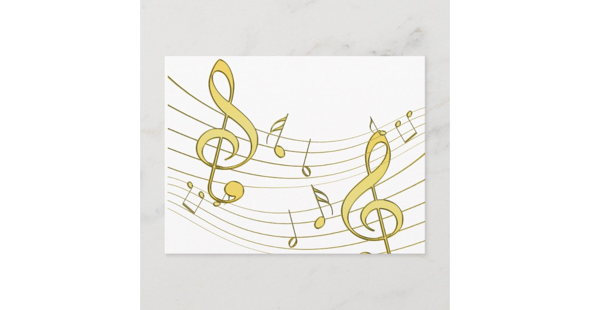 Musical Postcard | Zazzle
