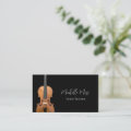 Musical QR code Violin Teacher Black White Business Card | Zazzle