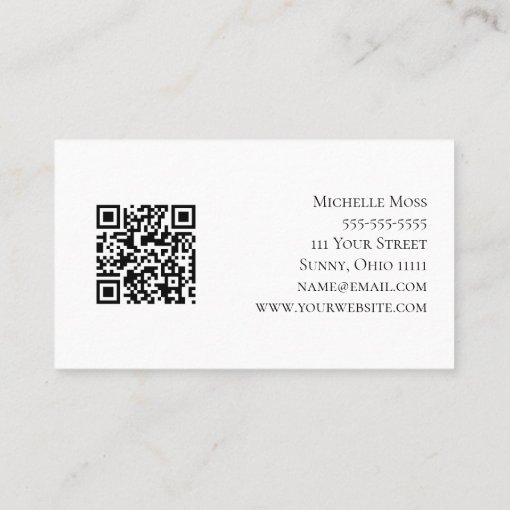 Musical QR code Violin Teacher Bright Yellow Business Card | Zazzle