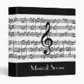 Musical Score Design Binder | Zazzle